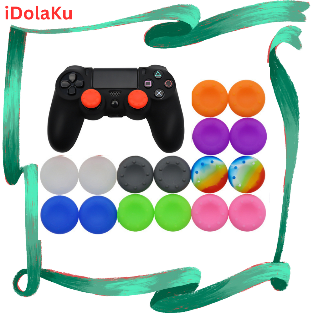 Silicone Rubber Analog Thumb Grip Stick PS1 PS2 PS3 PS4 PS5 Xbox Series ...