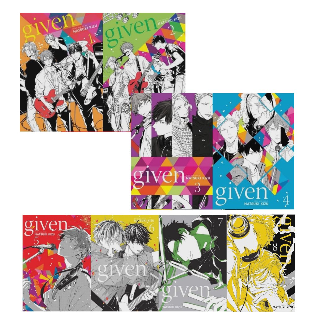 (eng) comic Given vol 1-8 natsuki kizu | Shopee Singapore
