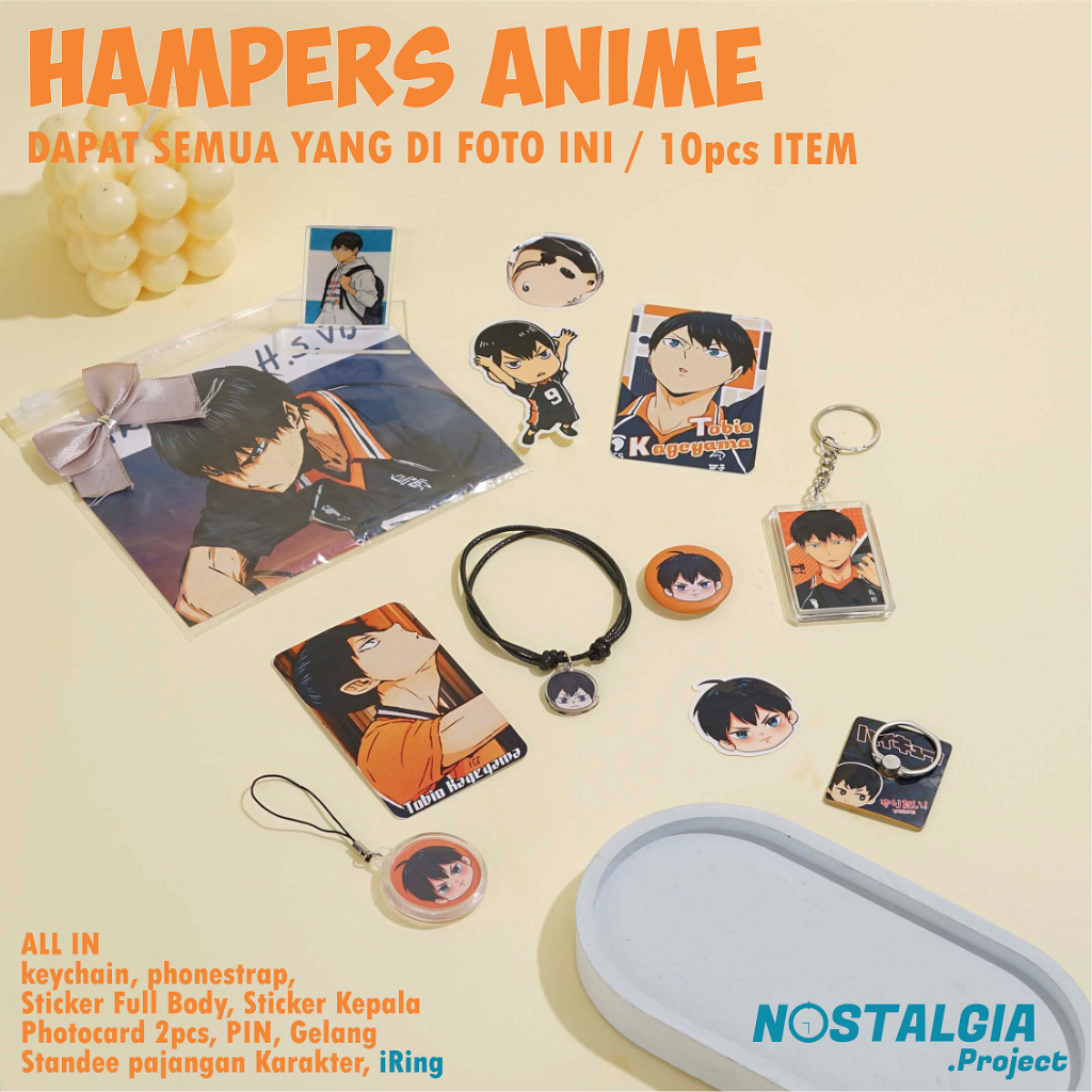 Hampers Aesthetic Anime Haikyuu Anime - Hinata Birthday Gift - Kageyama ...