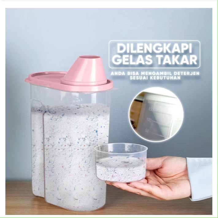 Powder Detergent Holder/Multipurpose Liquid Soap Container/Liquid ...
