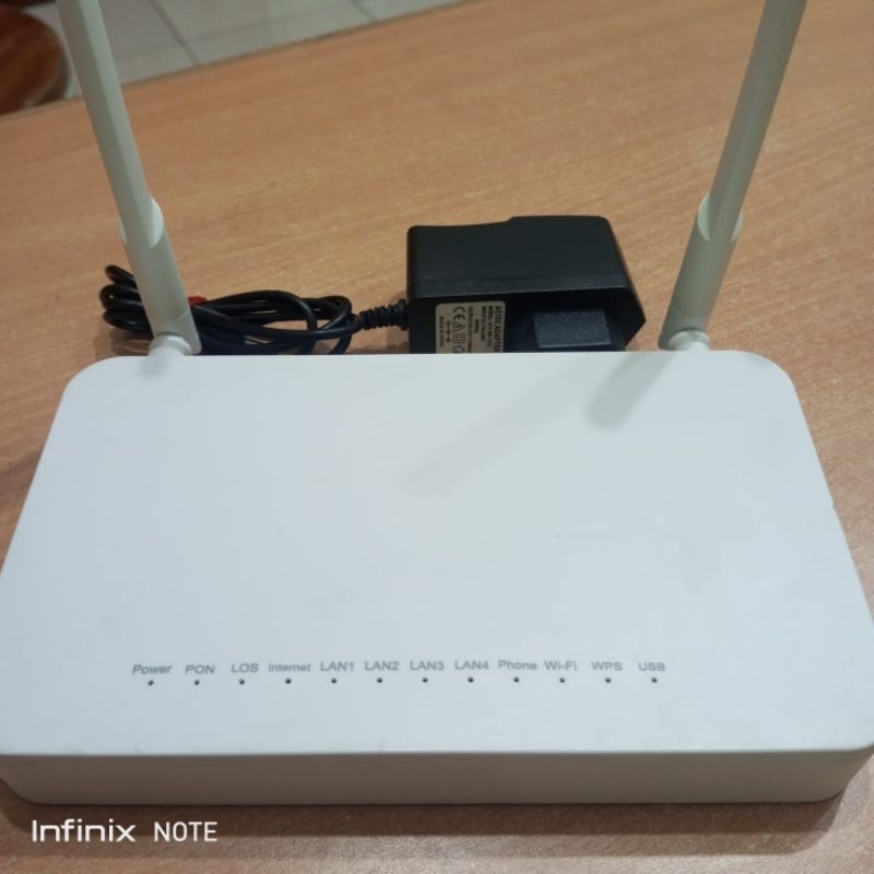 Gpon ONT F670L V7.1 DUALBAND PORT Blue ROUTER+Adapter (Used Smooth ...