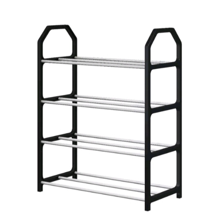 Iron shoe rack on the pipe, 4 tier sandal rack, strong shoe rack ...