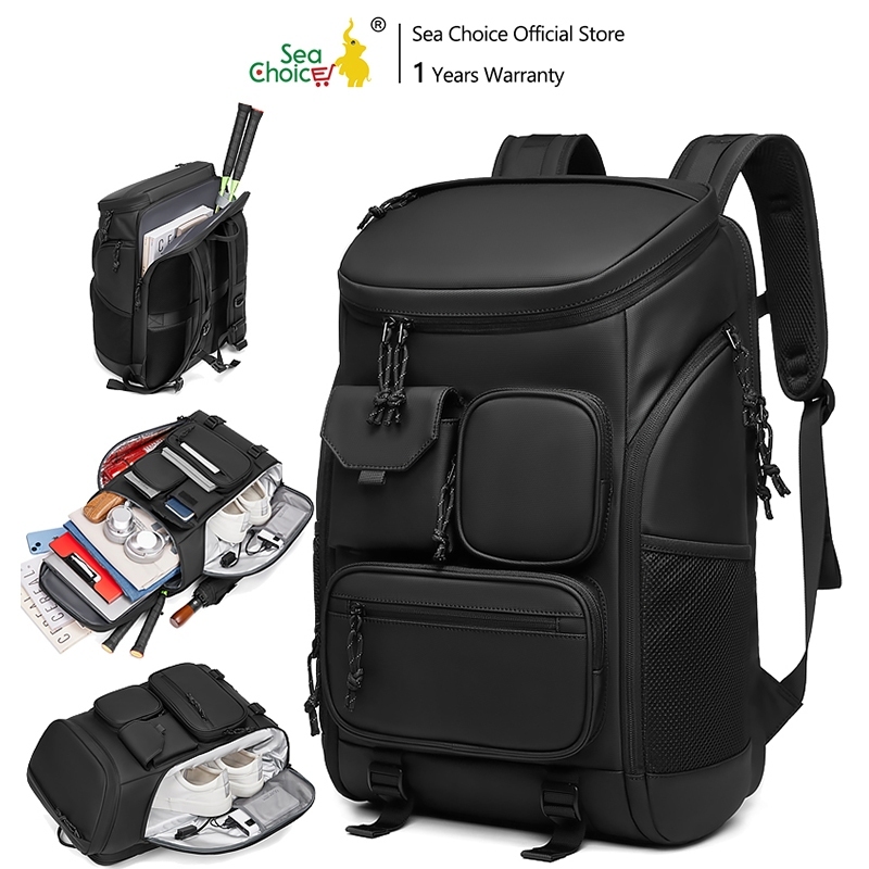 SEA CHOICE Waterproof Tennis and Badminton Backpack, 17" Sport & Laptop ...
