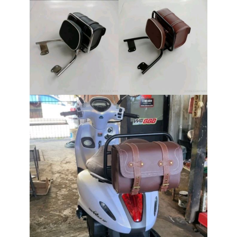 Back Rack / Backrack for Yamaha Fazzio Filano and Honda Scoopy Genio ...