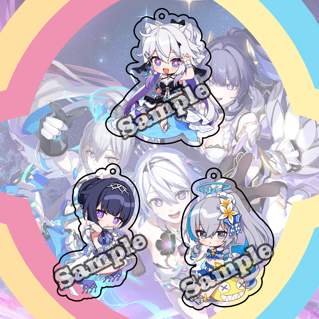 GANTUNGAN Keychain Honkai Impact Trio Herrschers Finality - HI3 - Key ...