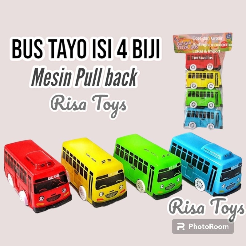CHILDREN'S TOY TAYO BUS CONTAINS 4 PICS / TOYA BUS 4PCS LT 55 | Shopee ...