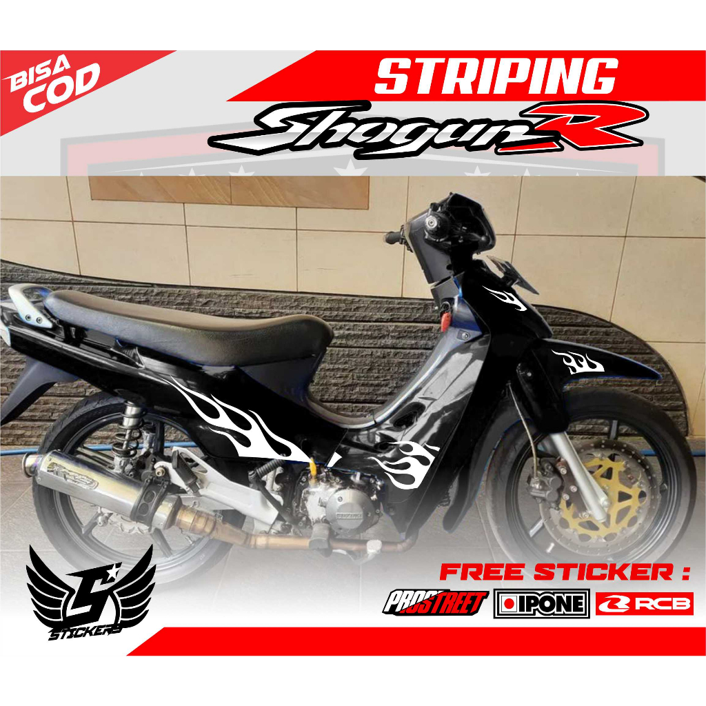 STRIPING VARIATIONS OF SUZUKI SHOGUN R FIRE DESIGN / STICKER LIST OF ...