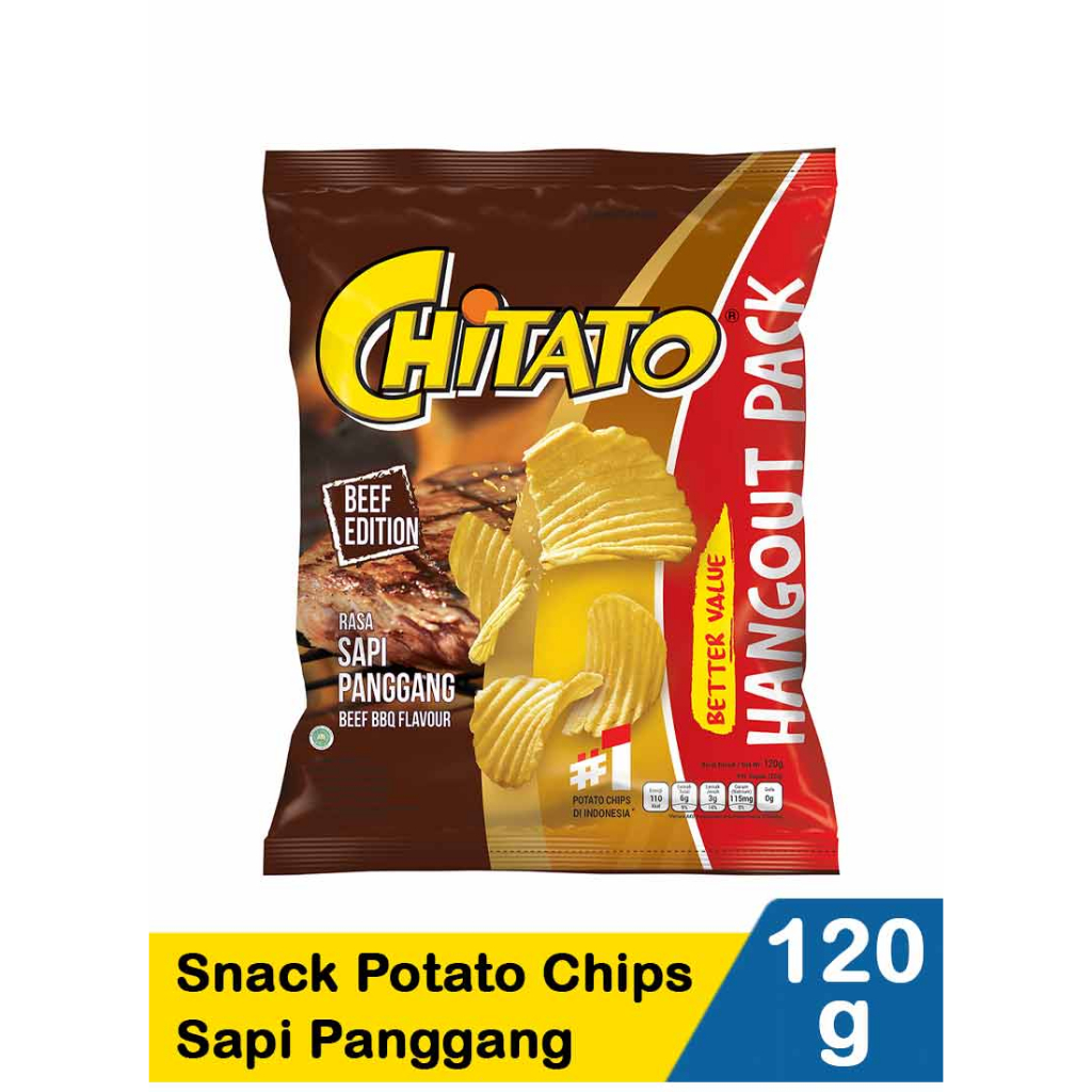 Chitato Hangout Grilled Beef / Lite Nori Seaweed 120gr | Shopee Singapore