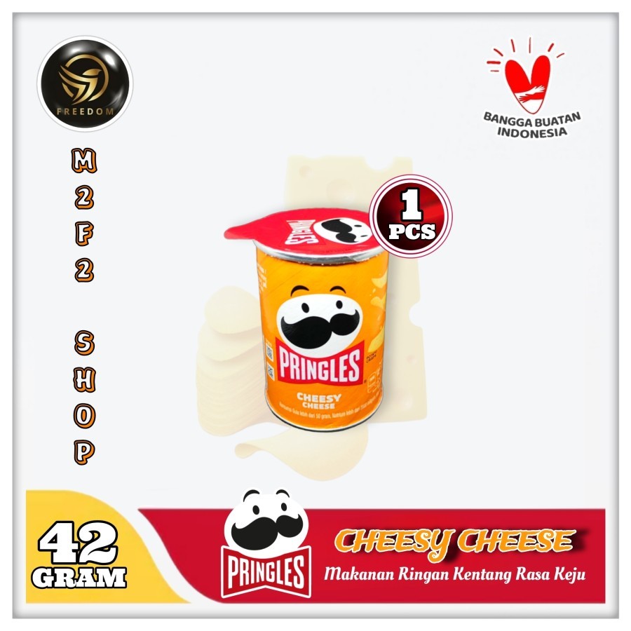 Pringles Potato Chips | Cheesy Cheese Flavored Potato Chips - 42 gr ...