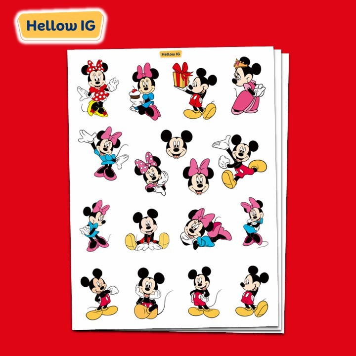 Mickey MOUSE STICKER MICKEY MOUSE MINNIE MOUSE CUTE AESTHETIC LAPTOP HP ...