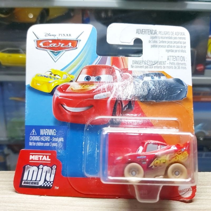Mattel DISNEY PIXAR CARS MINI RACERS MUDDY LIGHTNING McQUEEN | Shopee ...