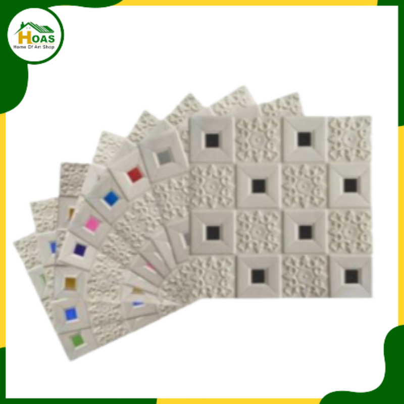Hoas Wallpaper 3D Foam Brickfoam Batik Motif 35 cm x 70 cm Embossed ...