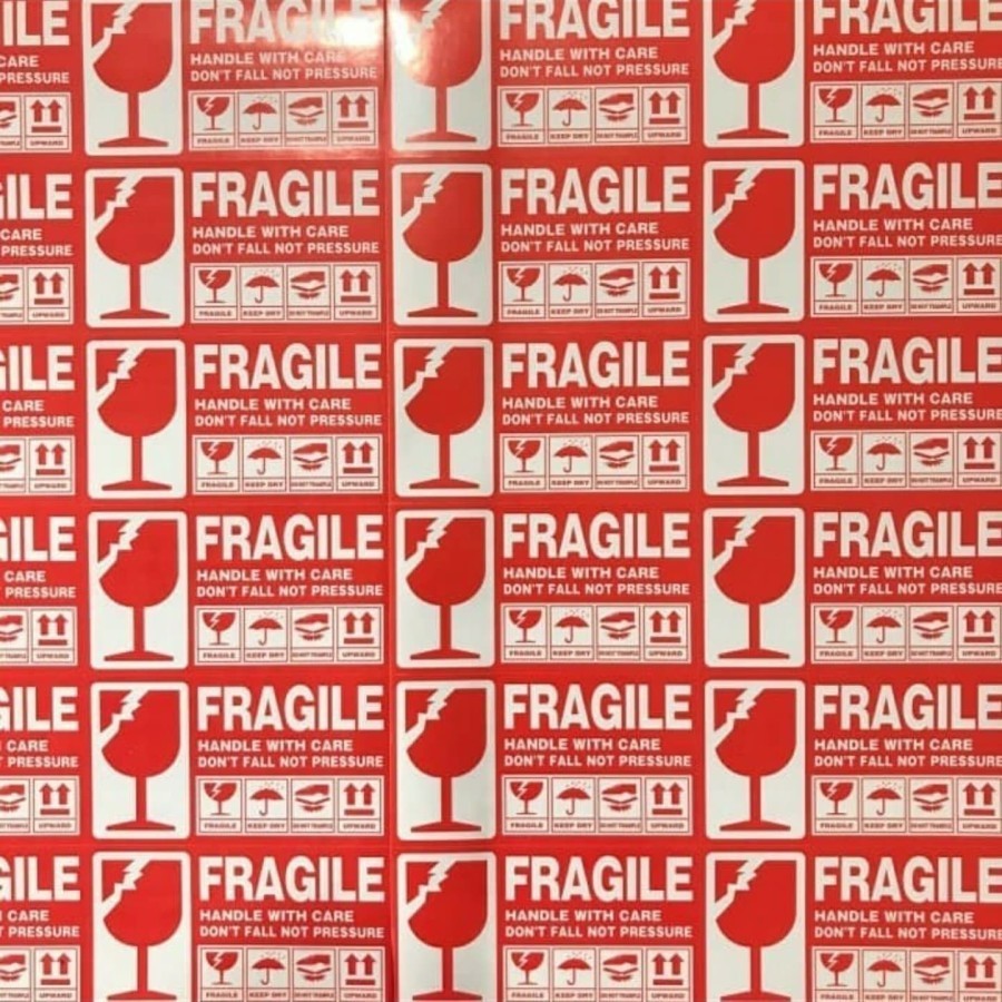 Fragile Sticker Fragile Sticker Broken Sticker Label Packing | Shopee ...