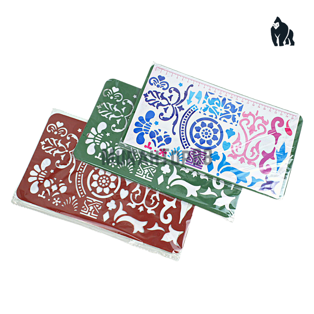 Batik Pattern Line Line/Batik Pattern Tracing Ruler/Fancy Ruler ...