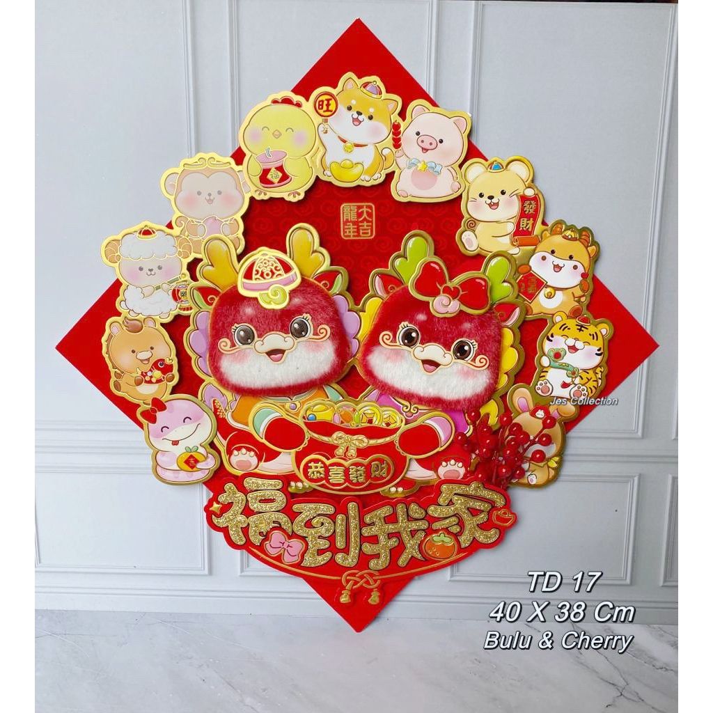 HIASAN DINDING Chinese New Year SHIO Rabbit DRAGON 2024 Patch/Chinese ...