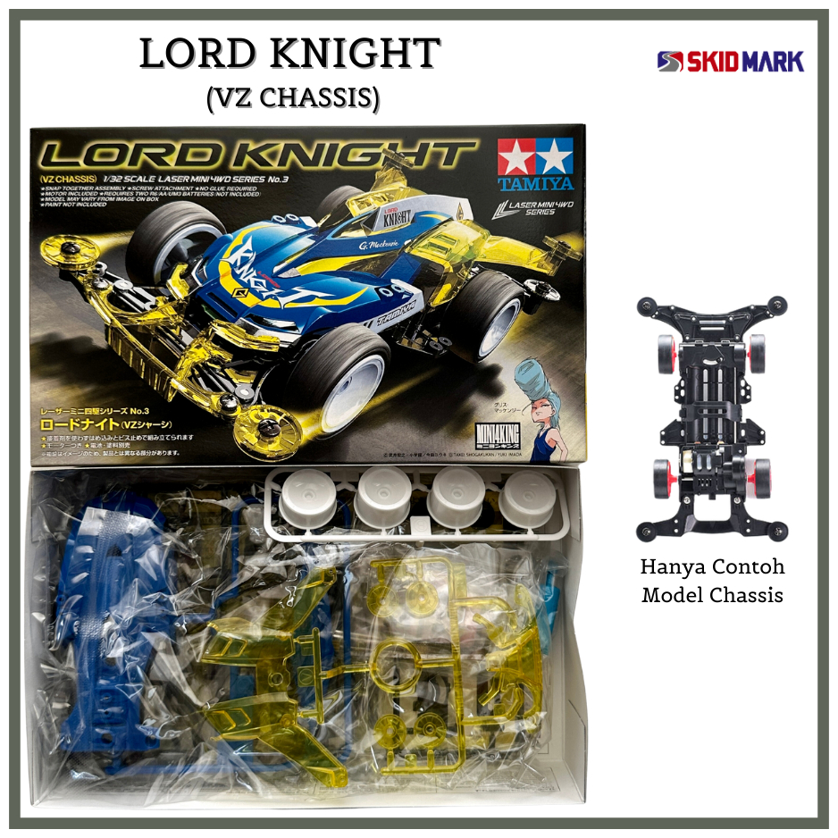 Tamiya Mini 4WD Assembly Car - Lord Knight VZ Chassis (ORIGINAL ...