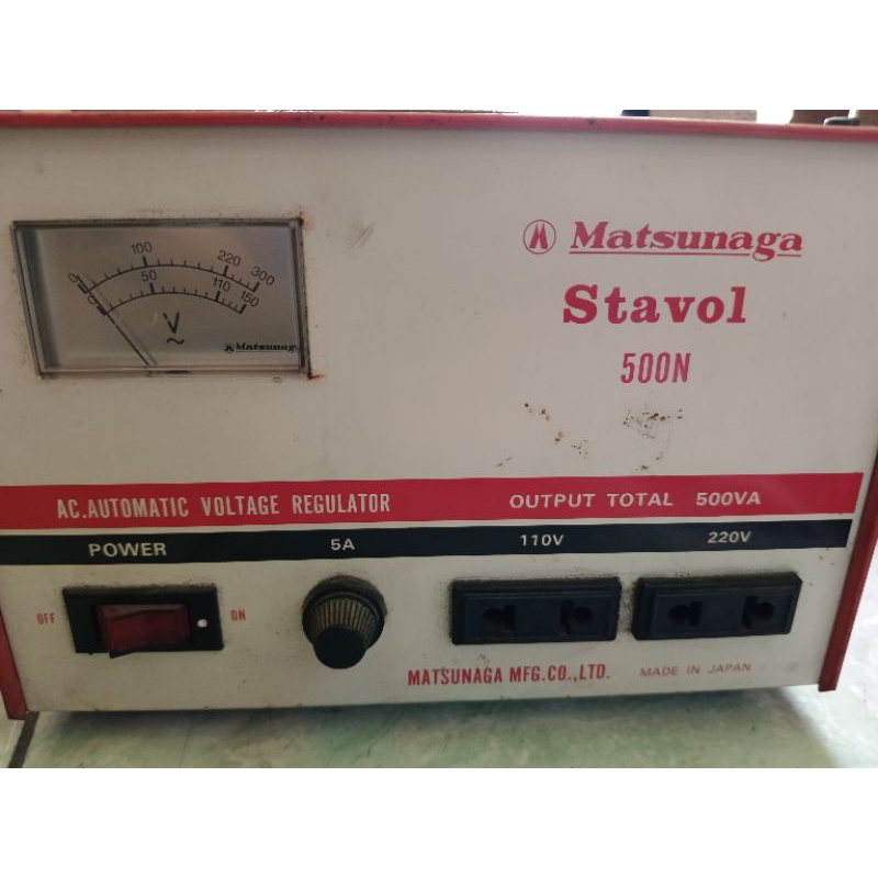 Stabilizer stavol matsunaga 500watt made in japan | Shopee Singapore