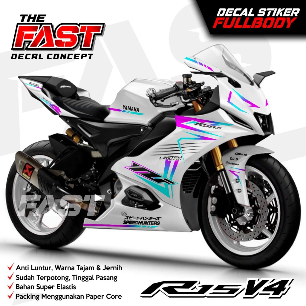 Decal R15 V4 Full Body Sticker R15 V4 Full Body Dekal R15 V4 Japan ...