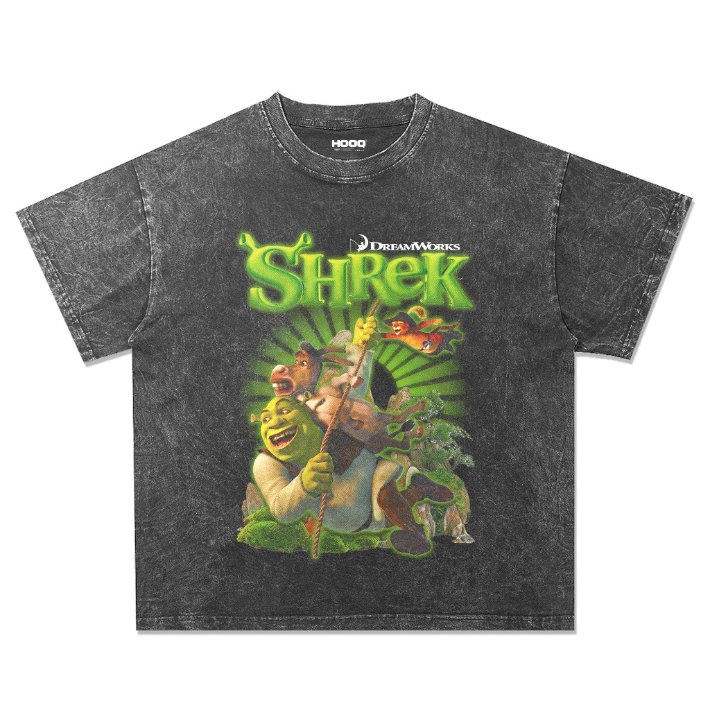 T-shirt SHREK Oversize Model Washed Stone Wash/SHREK T-shirt | Shopee ...