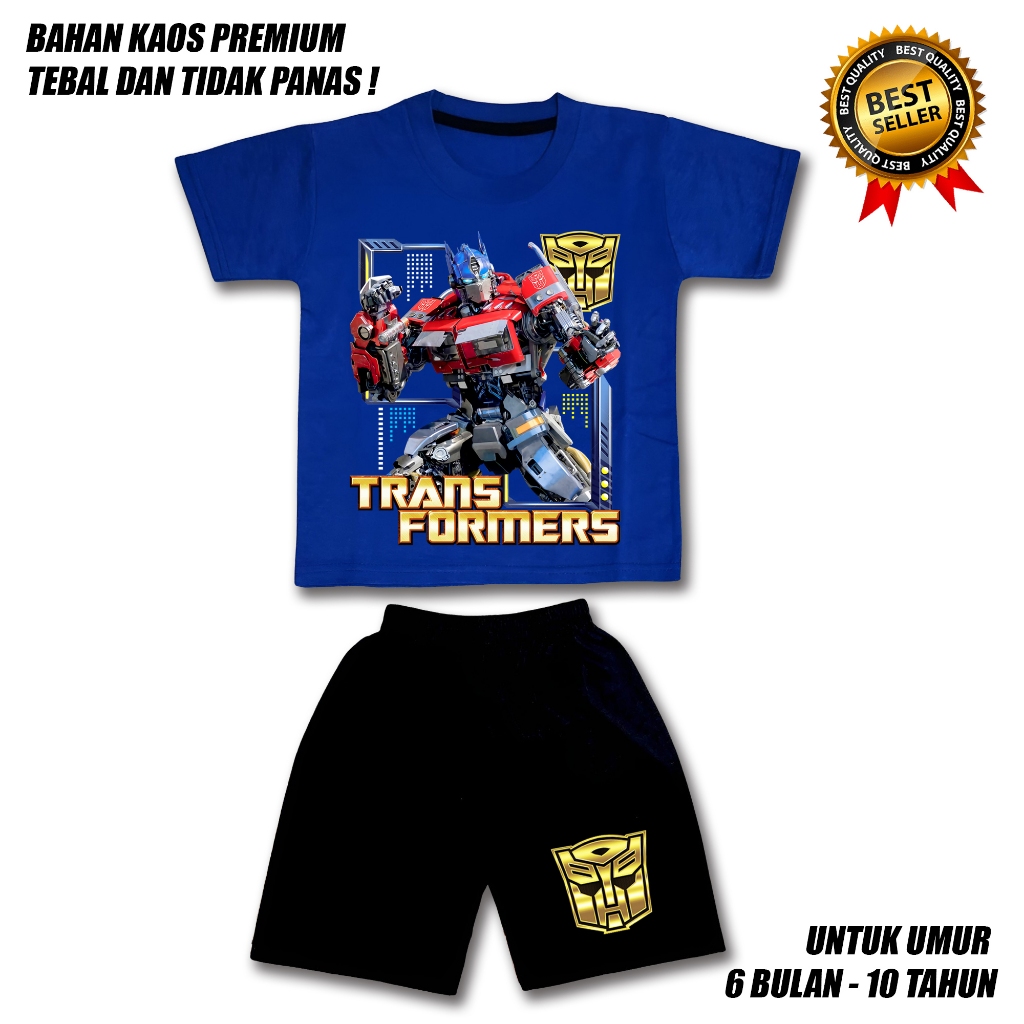 HITAM Optimus PRIME TRANSFORMERS Boys Suits PREMIUM Black Pants/Boys ...