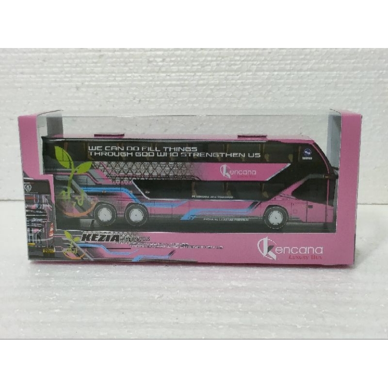 Miniature BIS PAPERCRAFT BUS KENCANA TRANSPORT DOUBLE DECKER TENTREM ...