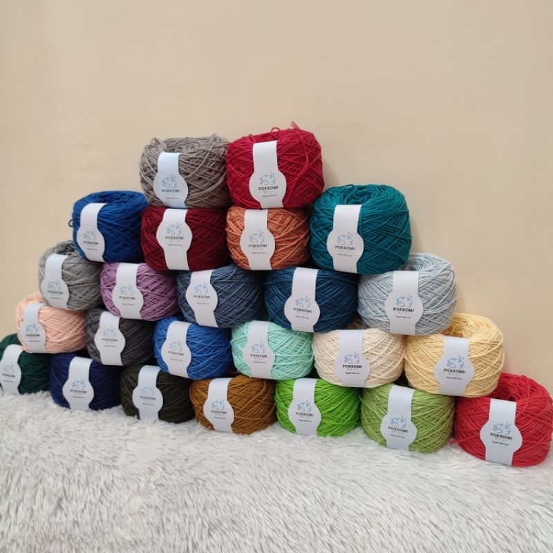 Solid Color Plain Combed Cotton Knitting Yarn 2 | Shopee Singapore
