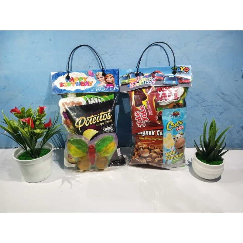 (Content Of 25pcs) Year Relabel Bag/Happy Birthday SNACK Bag | Shopee ...