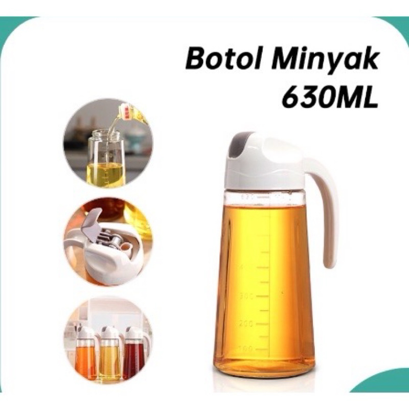 630ml Glass OIL Bottle/630ML ANTI-Spill OIL Holder/Kitchen OIL Glass Bottle/630ML OIL POT ...