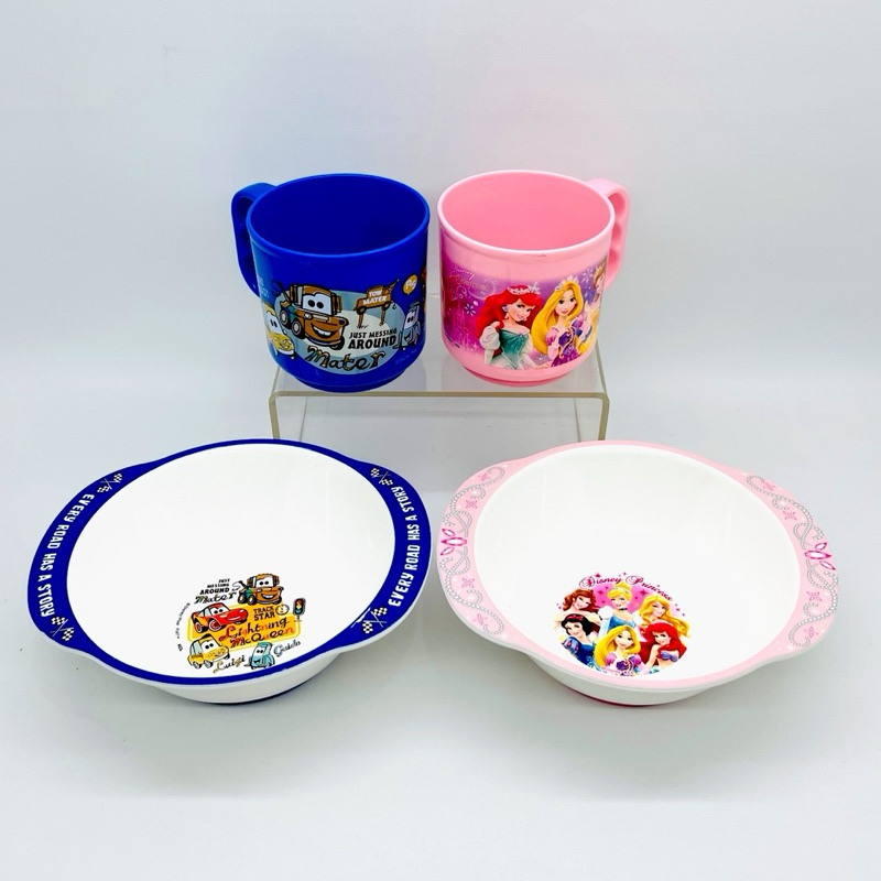 Original JAPAN DISNEY CARS PRINCESS PLASTIC CUP BOWL GLASS | Shopee ...