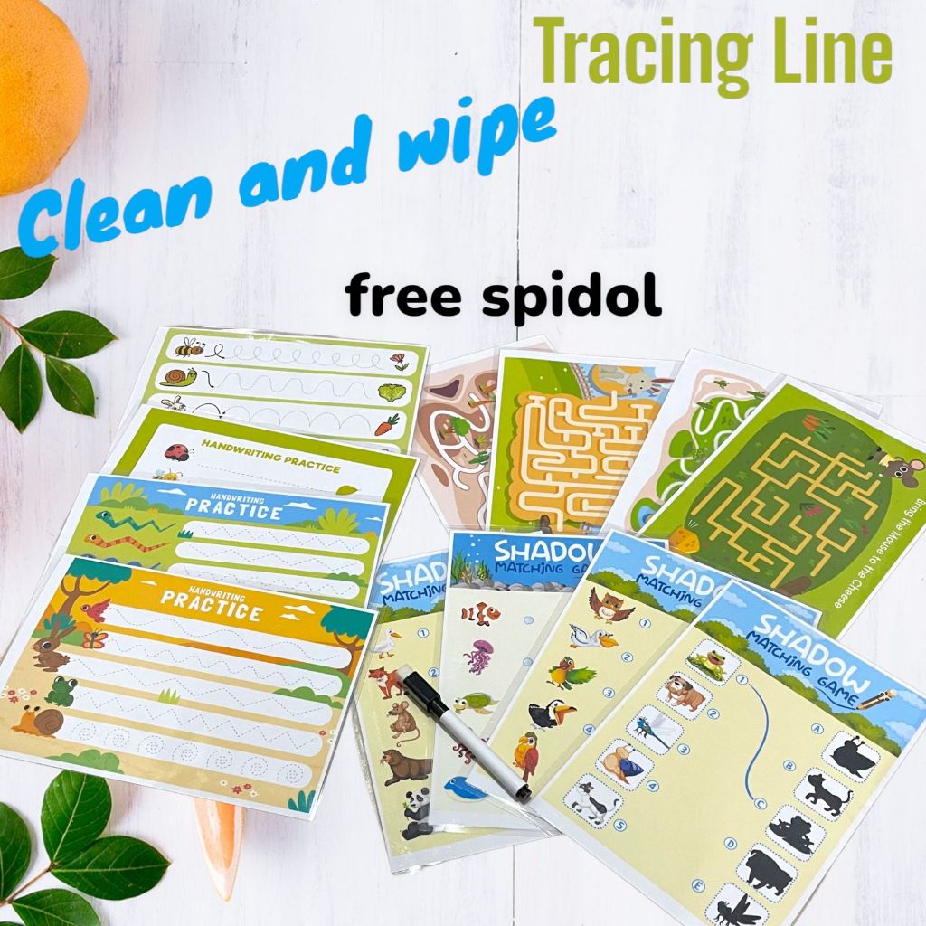 Wipe And Clean Tracing Line Activity Sheet / Writing Tracing Line ...