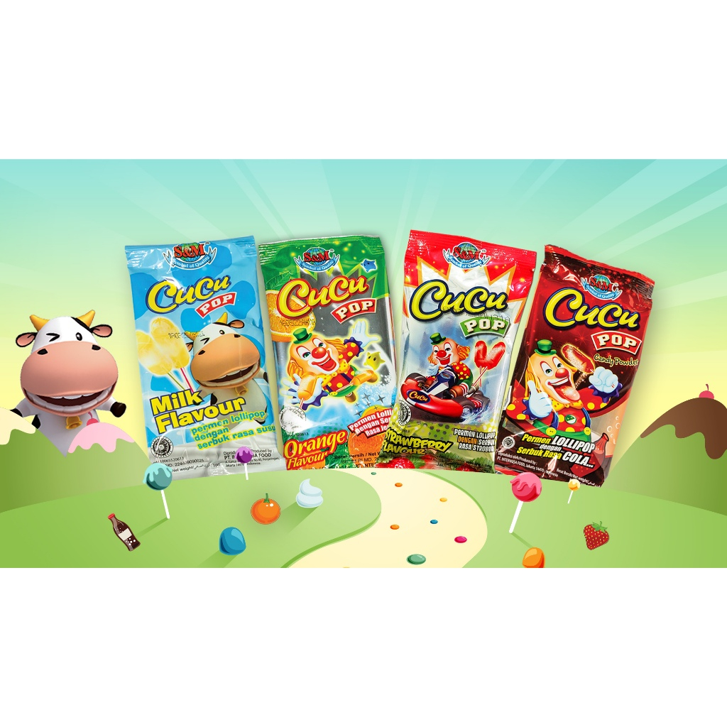 LOLI PARAGO SM CUCUPOP CANDY VANILLA FLAVOR 2POP DUPLO RING ICE STICK MILK LOLIPOP | Shopee ...