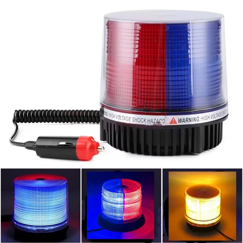Truck STOBO FLASHING ROTARY LIGHTS CAR HEAVY EQUIPMENT 12V 24V BRIGHT ...