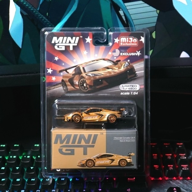 Mini GT Chevrolet Corvette C8.R STARS & STRIPES 2023 USA EXCLUSIVE 548 ...