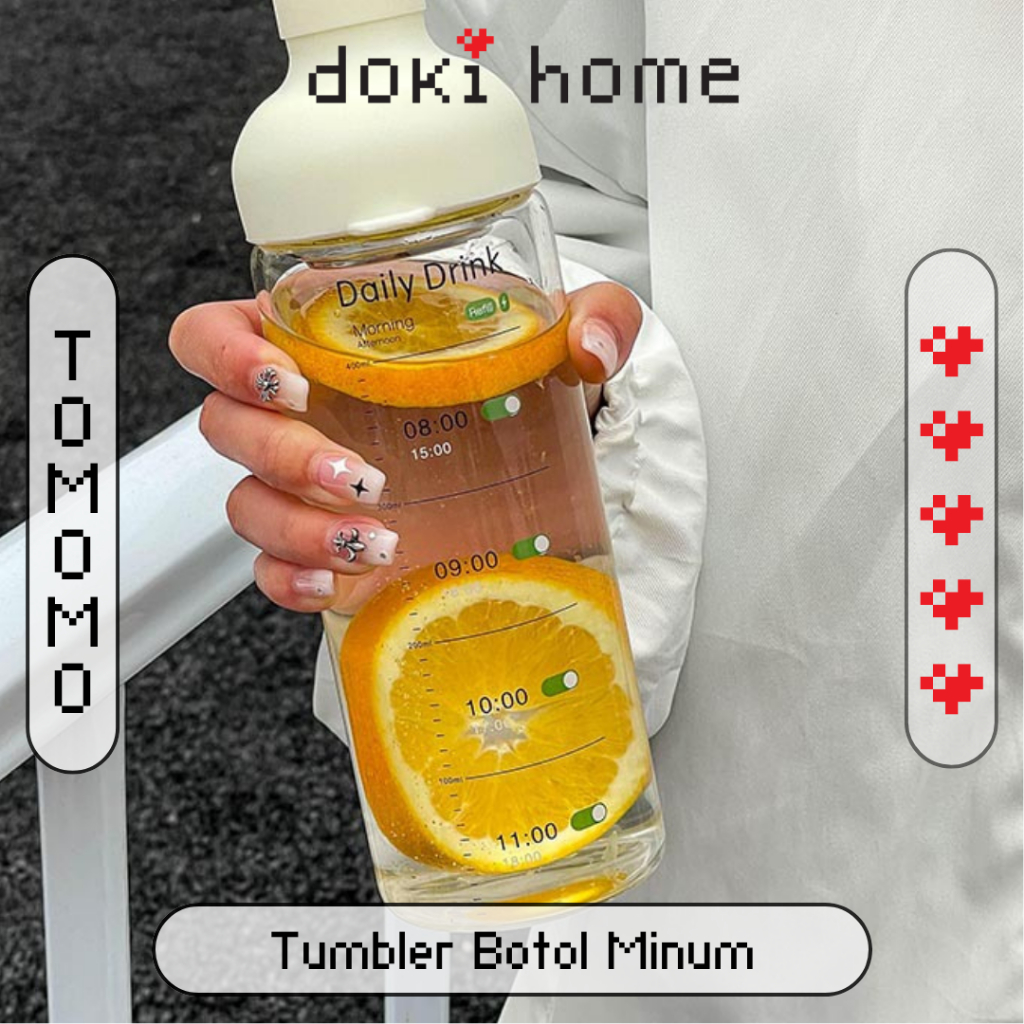 |Doki| Tomomo Premium Water Bottle Transparent Coffee And Tea Tumbler ...