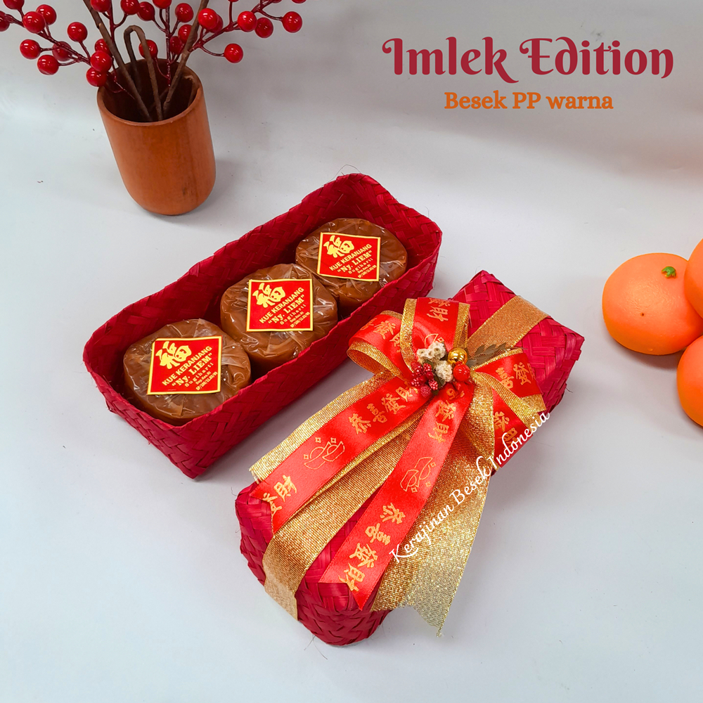 Special BOX HAMPERS IMLEK EDITION 2025 CNY SINCIA Besek PP color ribbon ...