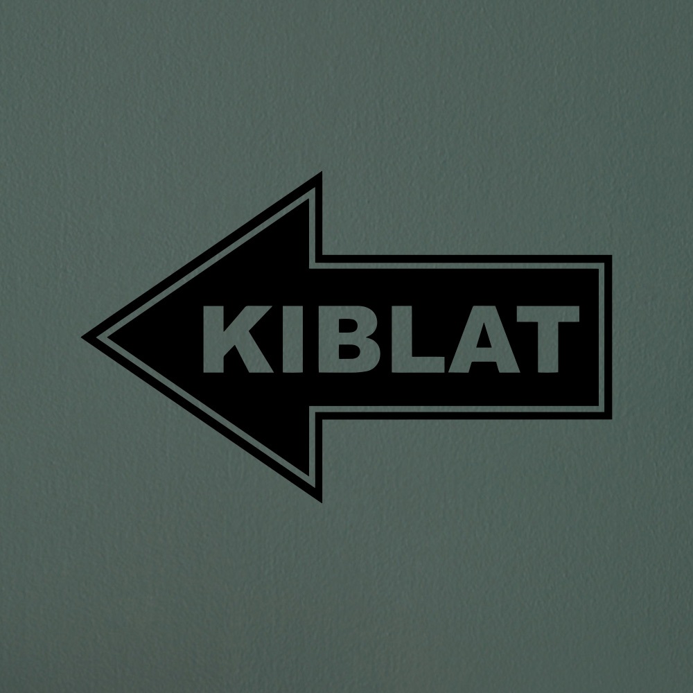 Muslim Prayer Qibla Direction Sticker Sign Sticker Top Ceiling Logo ...