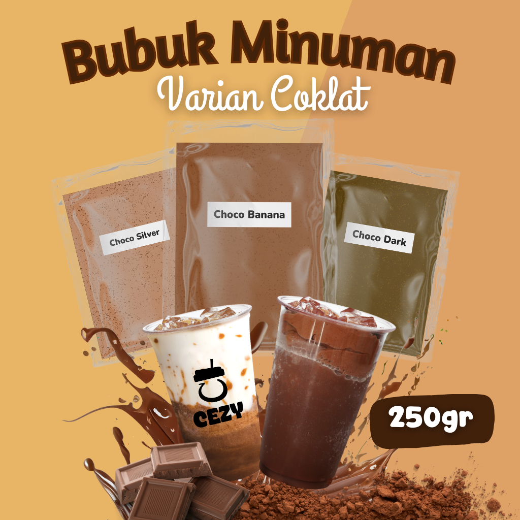 Chocolate Flavored Drink Powder 250gr Beverage Powder Assorted Flavors ...