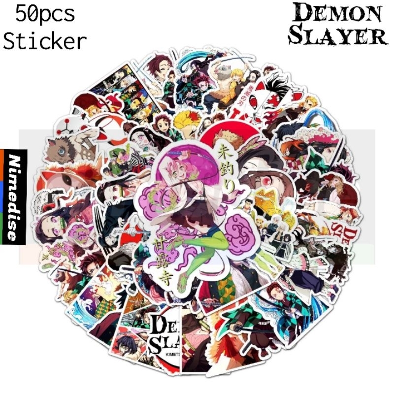 50pcs Demon Slayer Anime Stickers / Waterproof Vinyl / Demon Slayer ...