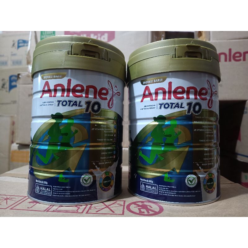 Anlene Total 10 Vanilla Adult Milk Powder 400gr/800gr 10 High Essential ...