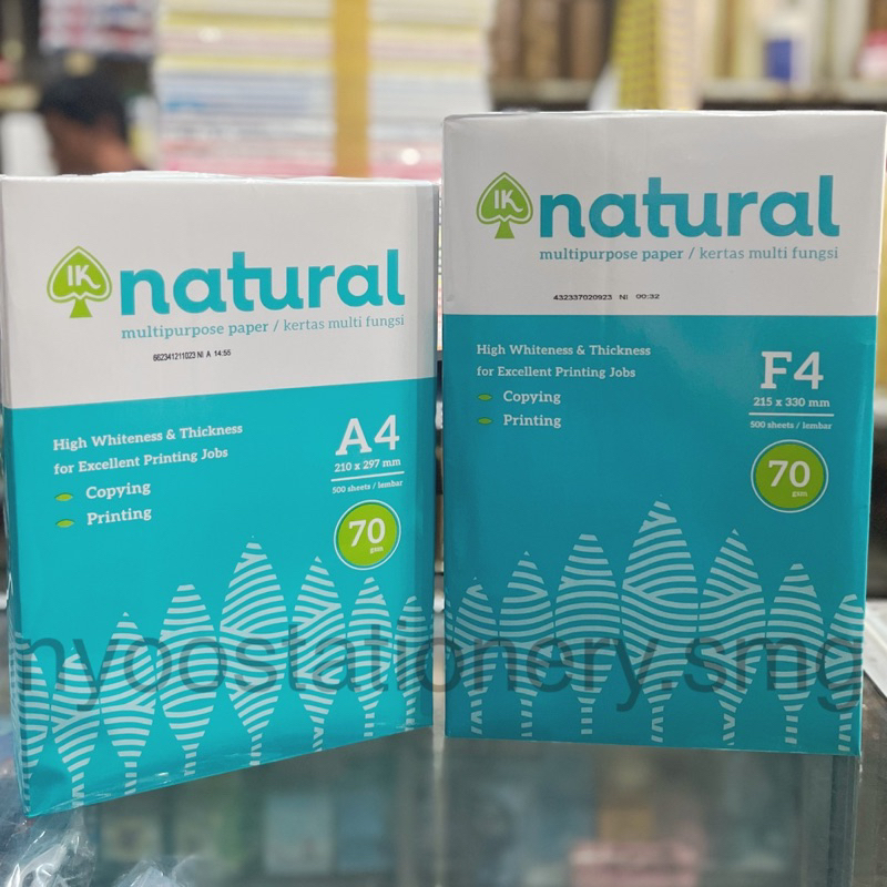 PUTIH White HVS PHOTOCOPY PAPER A4 F4 70 GRAM FOLIO KWARTO NATURAL COPY ...