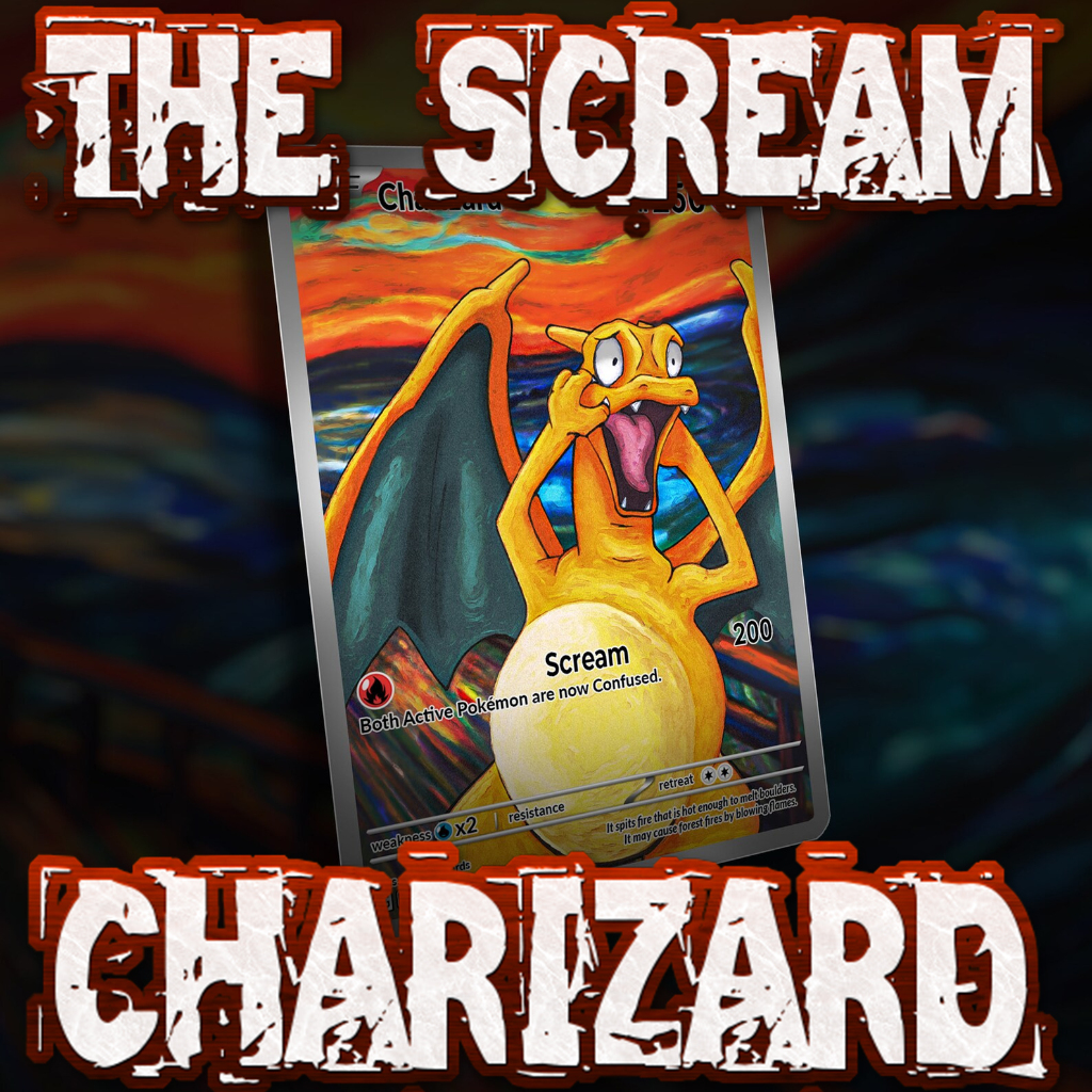 Pokemon TCG HOLOGRAM CARD SPECIAL THE SCREAM JAPANESE - CHARIZARD ...