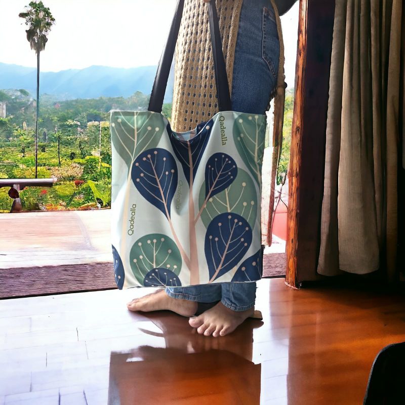 Tote BAG NYLON Waterproof Floral Print TOTE BAG Korean TOTE BAG GRAD A ...