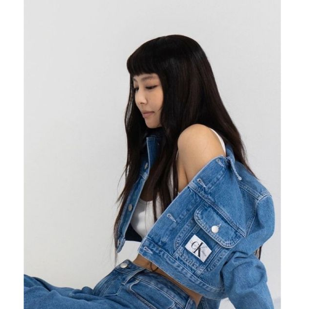 Ck Jennie Blackpink Original Denim Jacket | Shopee Singapore