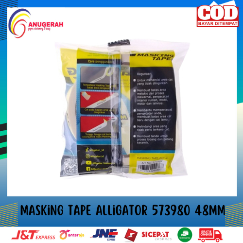 ALLIGATOR 573980 48MM MASKING TAPE (PCS) | Shopee Singapore