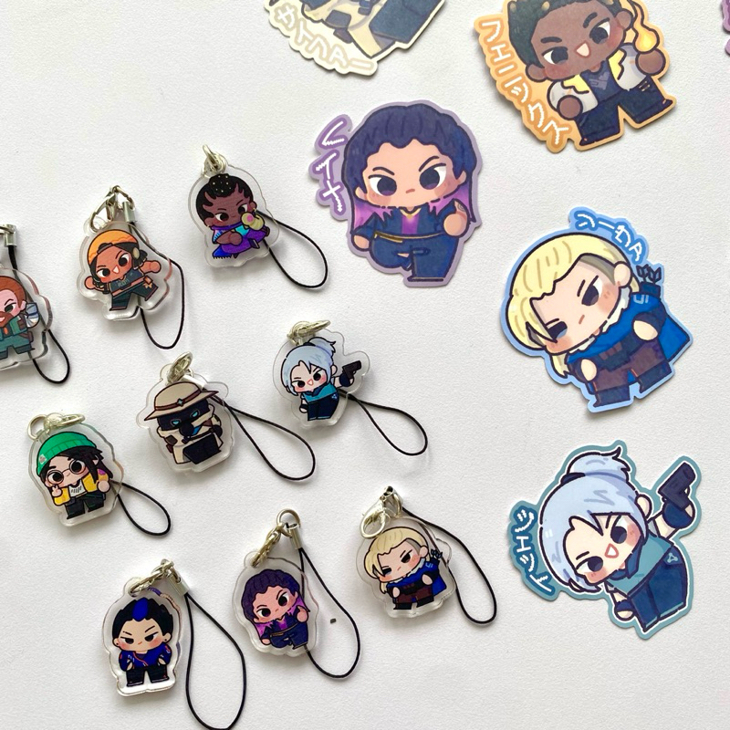 GANTUNGAN Nekopawprints: valorant sticker and phone strap — valo jett ...