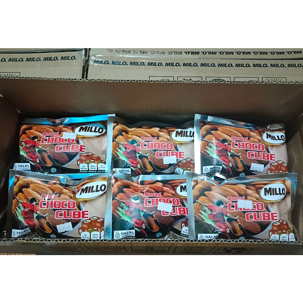 LOKAL Almond Milo / Local Millo Cube 1 Box/Carton (Contains 40 Packs ...