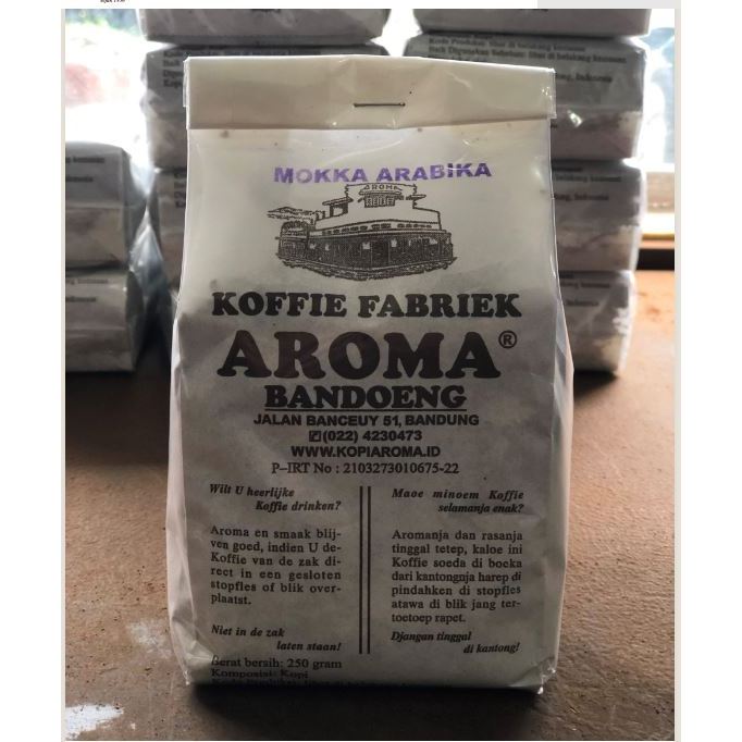 Aroma Coffee Bandung Robusta Powder Coffee Arabica Ground Coffee 250g ...