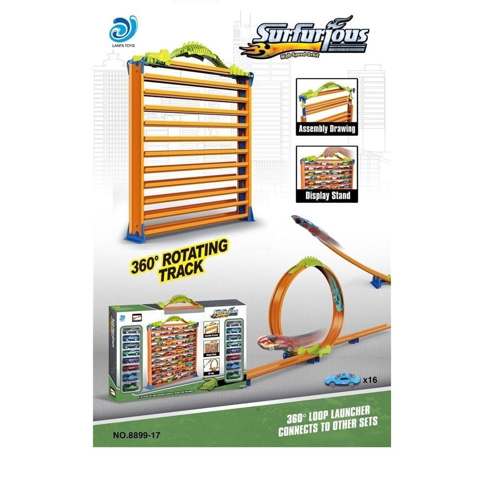 Surfurious Multifunction race case track looping cars Rotating track ...