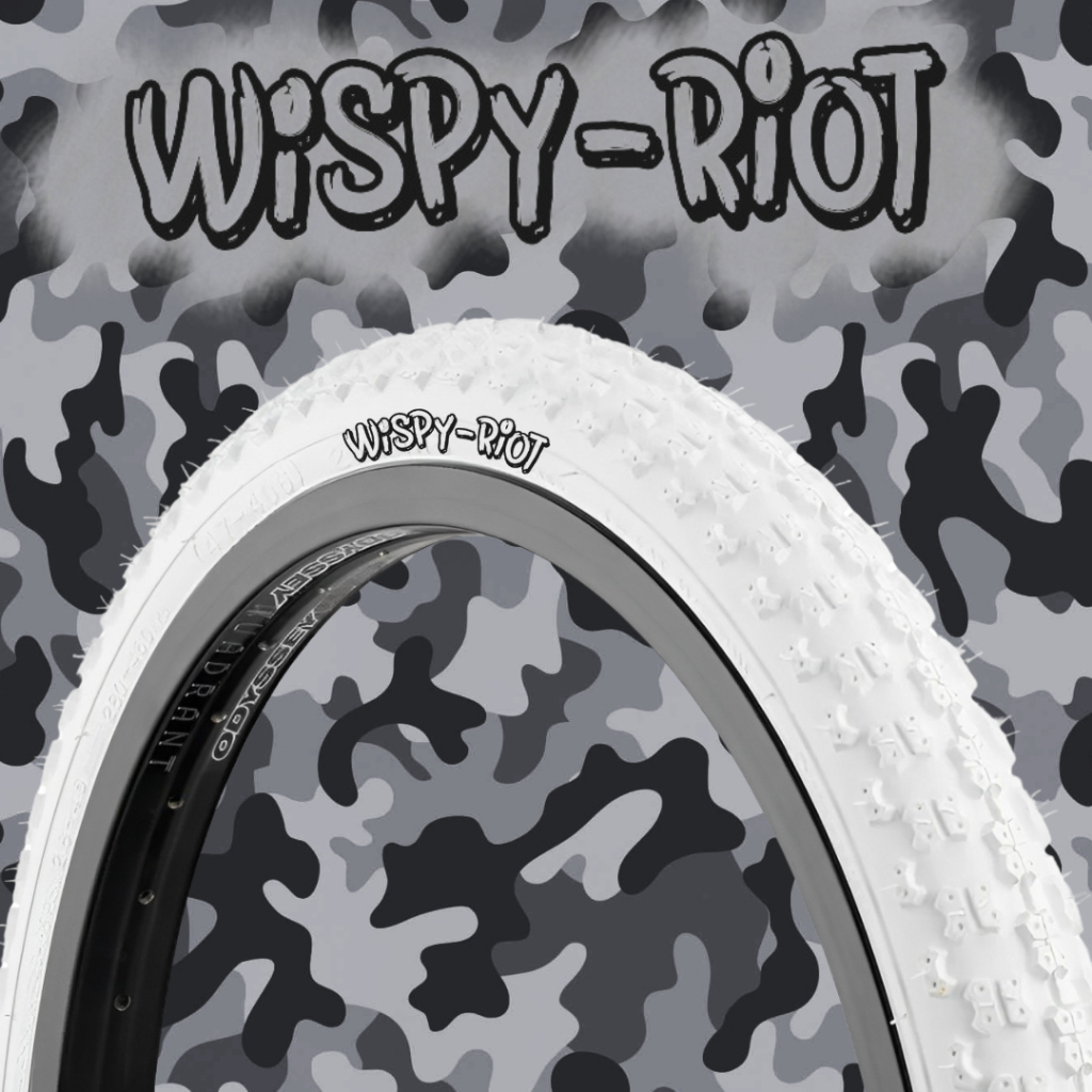 PUTIH Bicycle Outer Tire 20 x 2.125 White Wispy Riot Basic White BMX ...