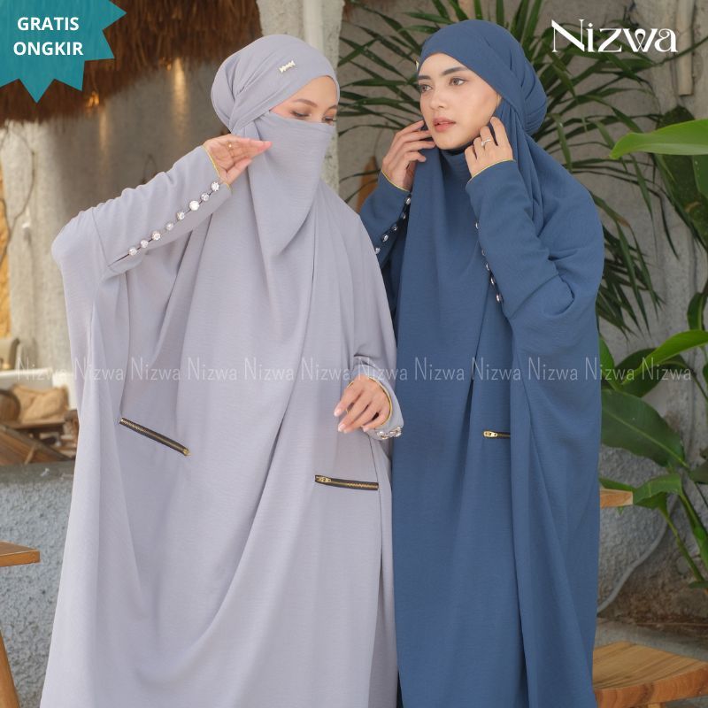 Nizwa Official - Hajj Umrah Set French Khimar Skirt Veil Syar'i ...